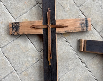 Bourbon Barrel Stave Cross - Etsy