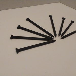 8 Pack of Black Plastic 6-inch Garden Nails - Etsy