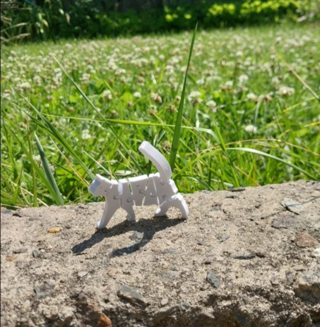 Fidgey Cat, the Flexi Cat Key Chain - Etsy