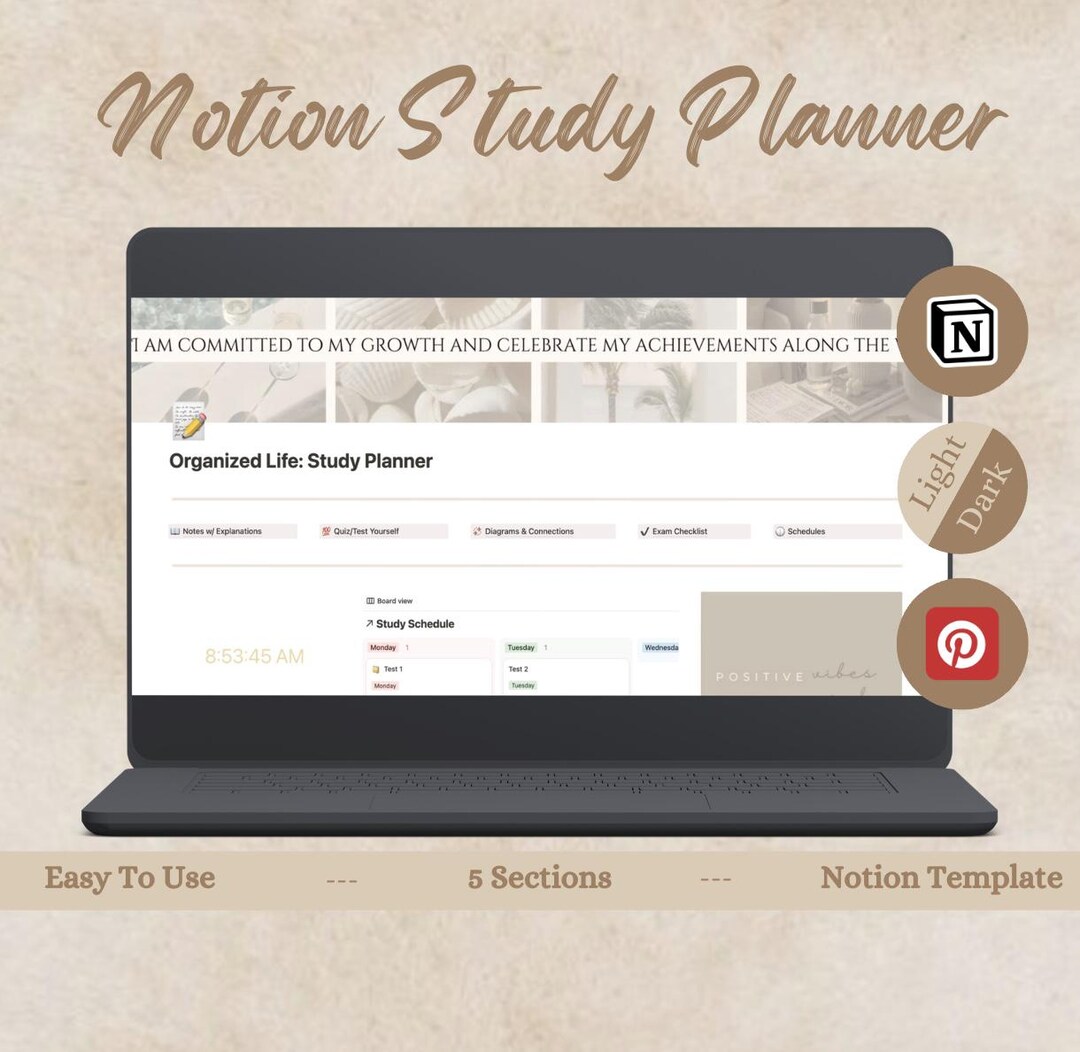 Notion Template Study Planner Notion Planner for Students Study Planner ...