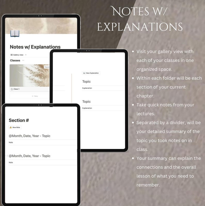 Notion Template Study Planner Notion Planner for Students Study Planner ...