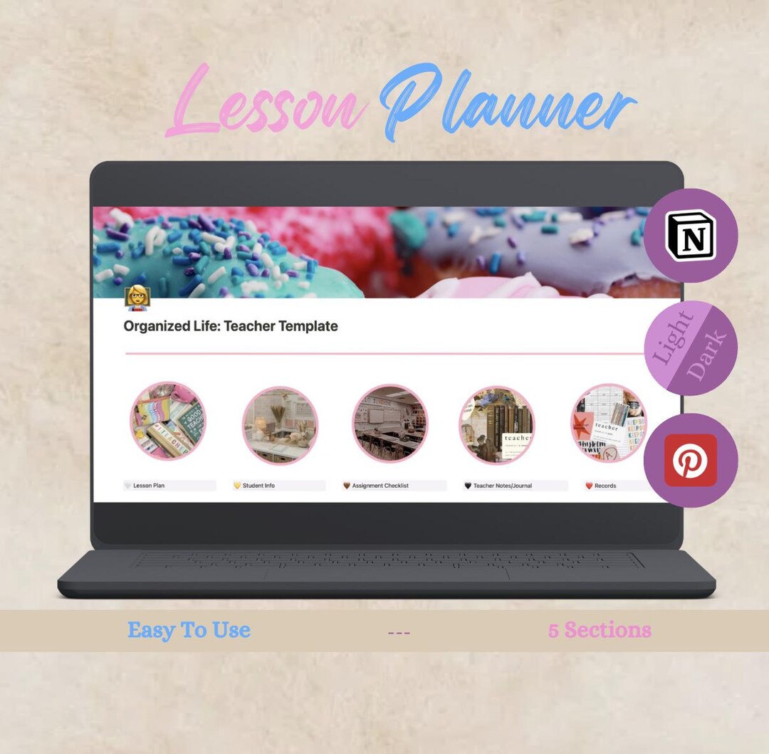 Notion Template - Lesson Planner Template, Lesson Plan for Teachers ...
