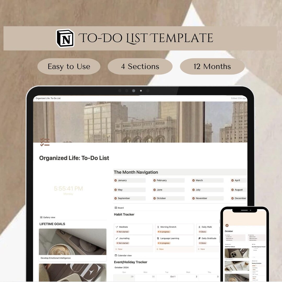 Notion To-do List To-do Lists Template Notion Planner Simple To-do List ...
