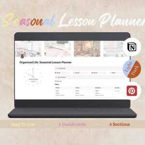 Notion Teacher Planner Template: Lesson Plan Dashboard (digital ...