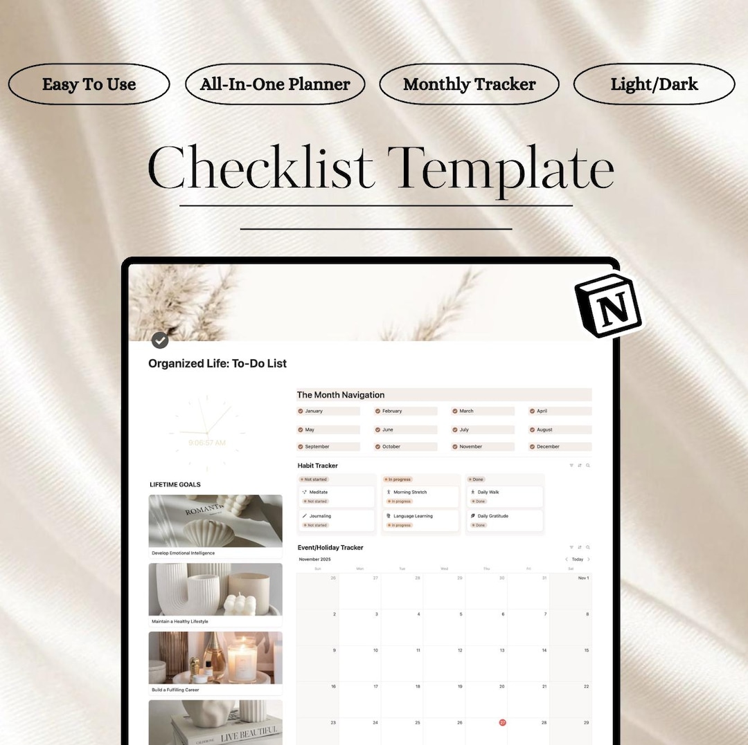 Notion to Do List | Task Management System | Daily Priority List ...