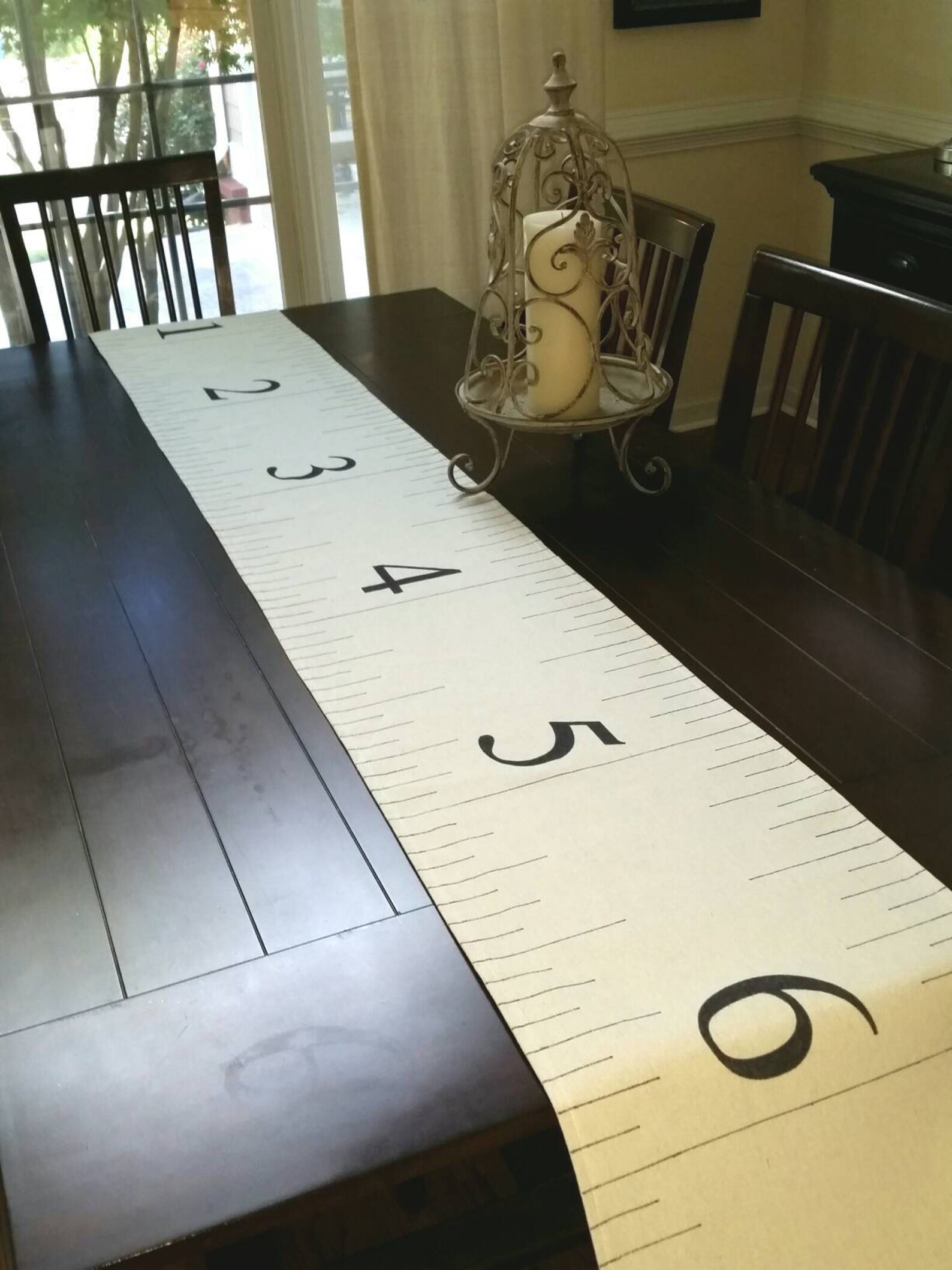 Painter's Drop Cloth Canvas Ruler Table Runner 108" - Etsy