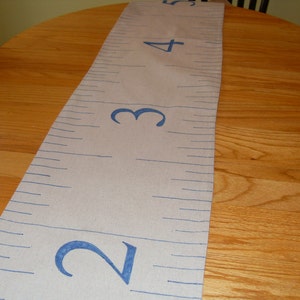 Canvas Painters Dropcloth Ruler Table Runner 72" - Etsy