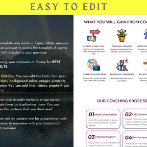 Harrison Coaching Canva Website Canva Website Template Landing Page Coaching Website Sales ...