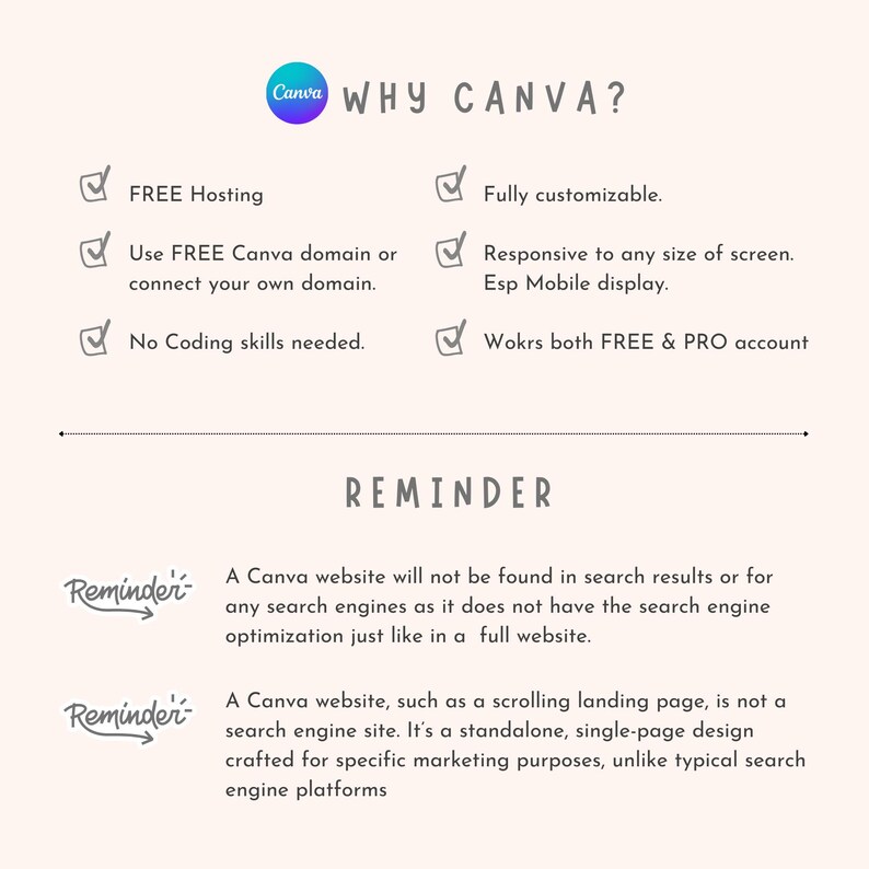 Pastel Life Coach Website Template, Ebook Course Landing Page (canva ...