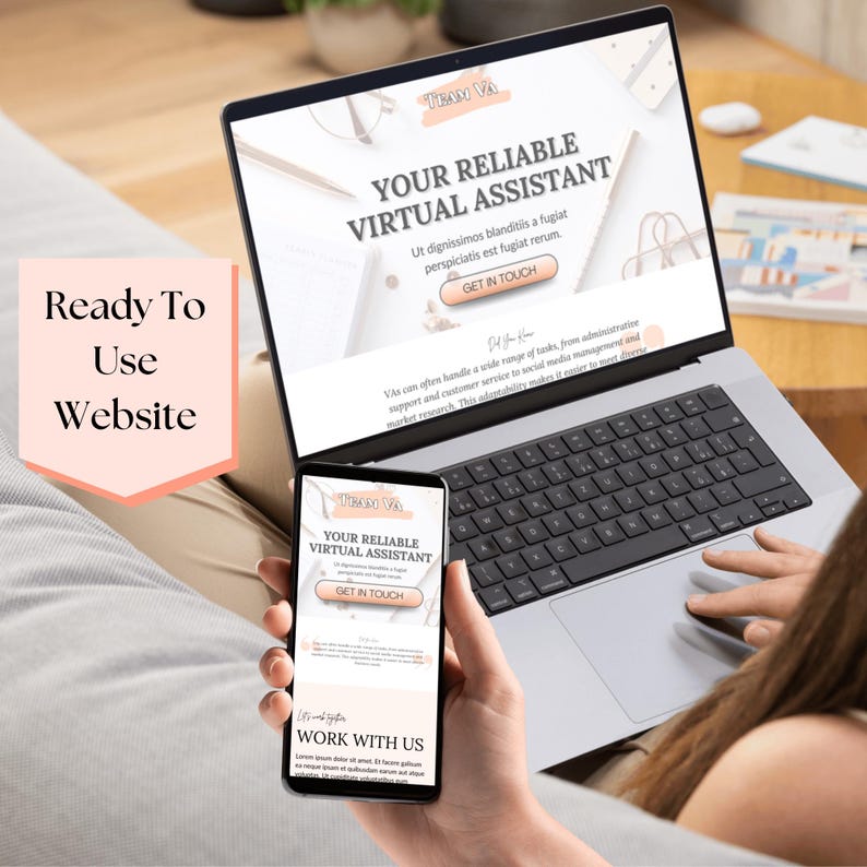 Canva Website Virtual Assistant Template | Shannon VA Portfolio ...