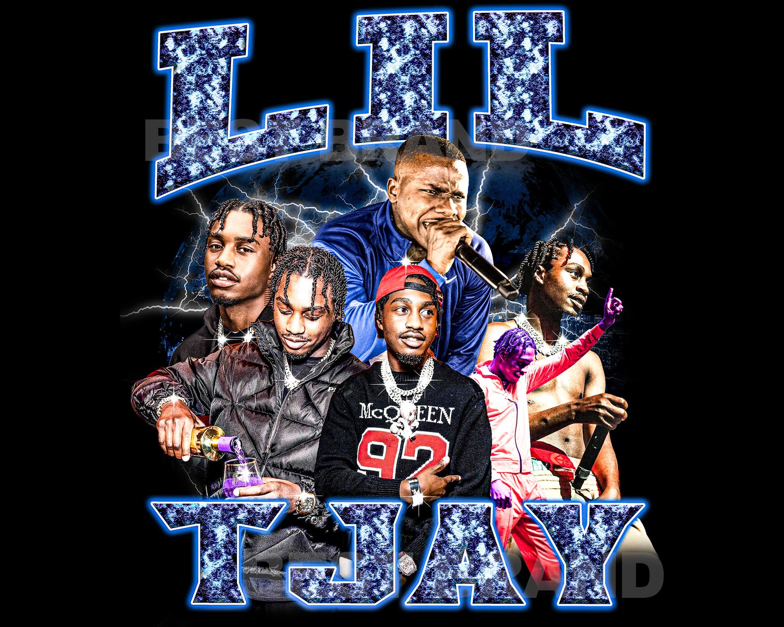 Lil Tjay T Shirt Design PNG Instant Download 300 Dpi - Etsy