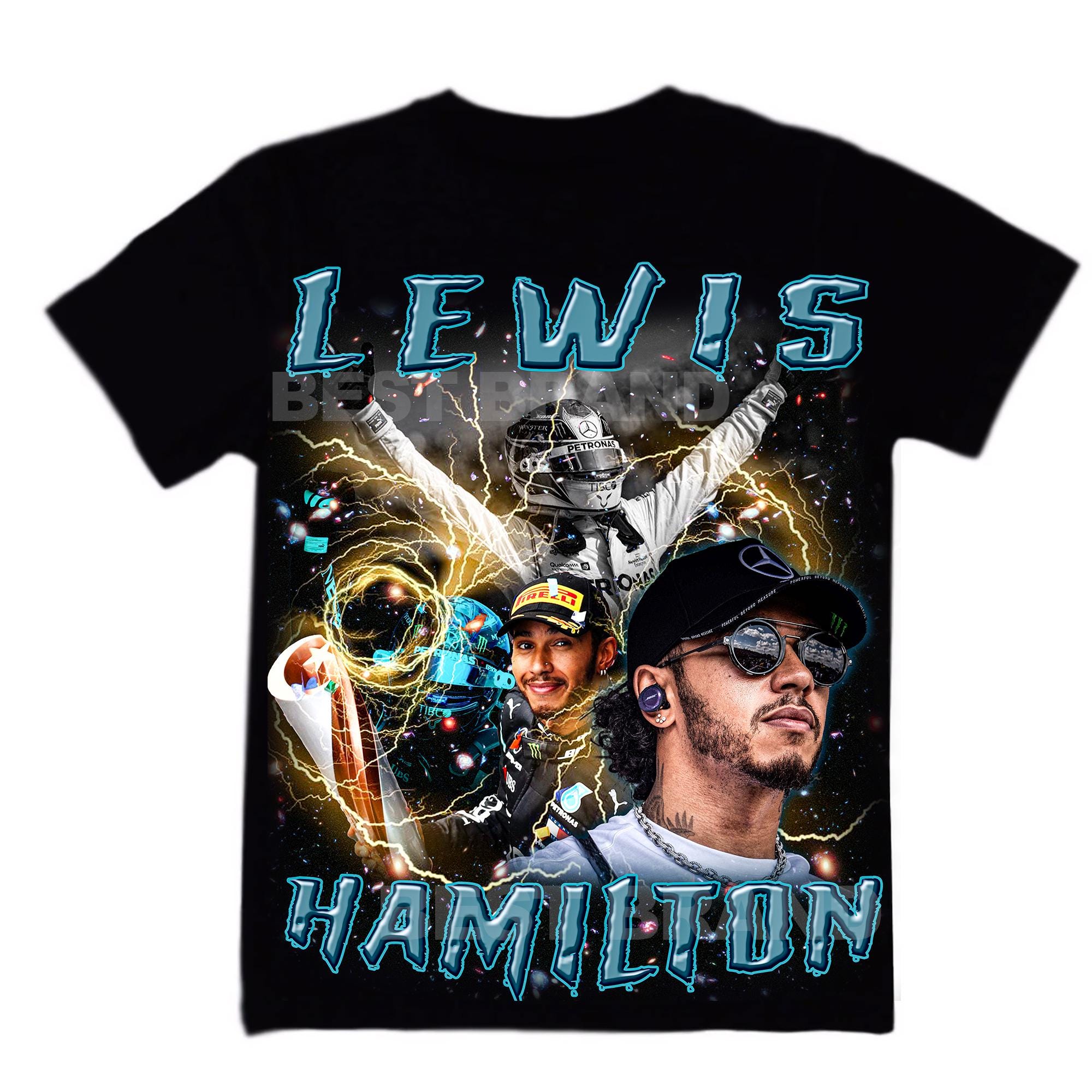Lewis Hamilton PNG Formula 1 Racing Team Mercedes 90s Vintage X Bootleg ...