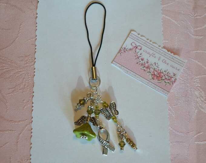 Olive Green Angel Butterfly and Hope Ribbon Cell Phone/ipod - Etsy