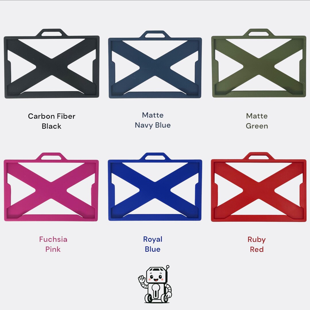 Horizontal Two-badge ID Holder With Retractable Clip - Etsy