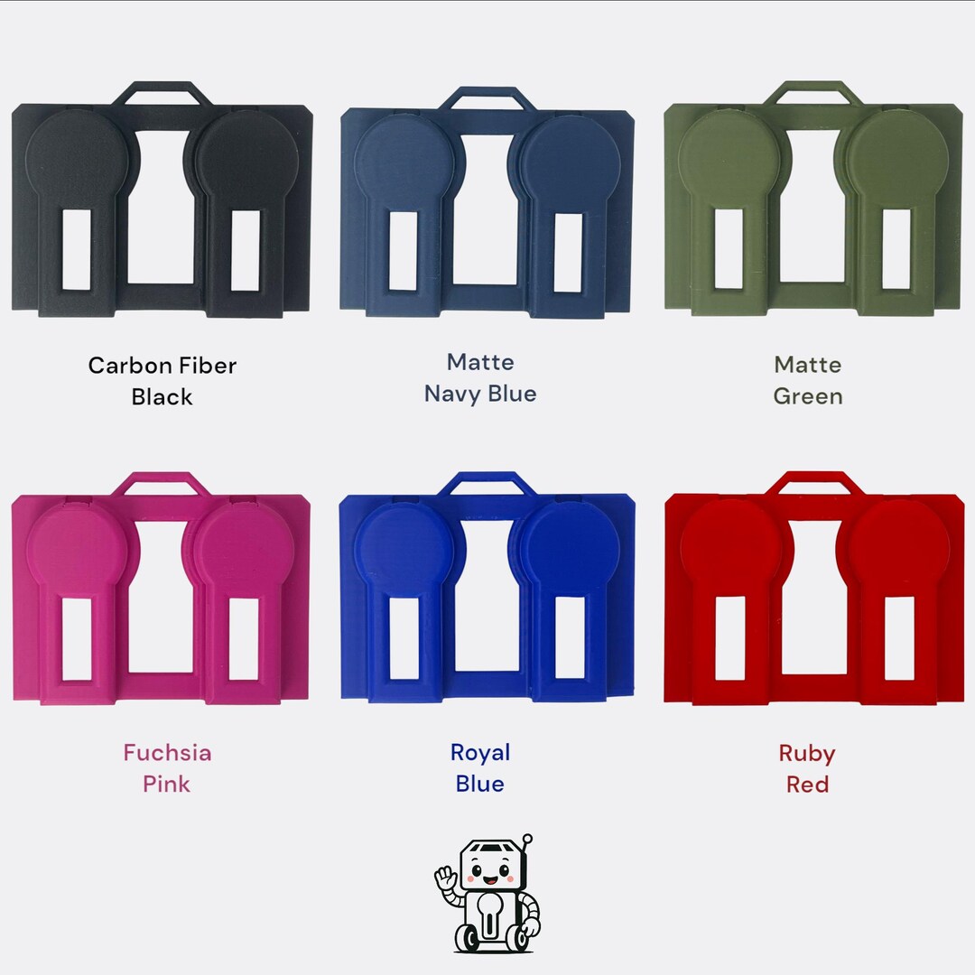 Horizontal Dual RSA Holder - 3D Printed Badge Holder - Two Card Badge ...