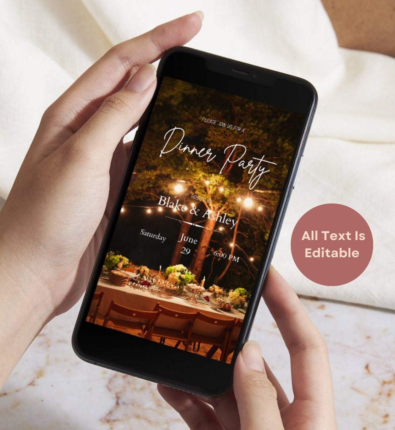 Dinner Party Invitation for Any Occasion (mobile Evite) - Etsy