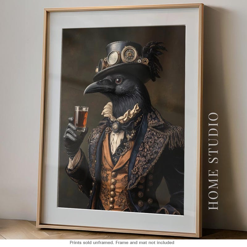 Steampunk Raven - Etsy