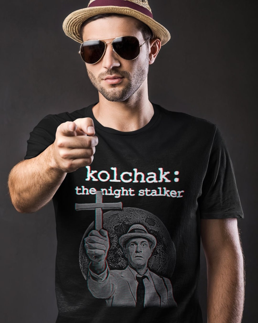 3D Effect Kolchak the Night Stalker T-shirt by Homestudio Kolchak Tee ...