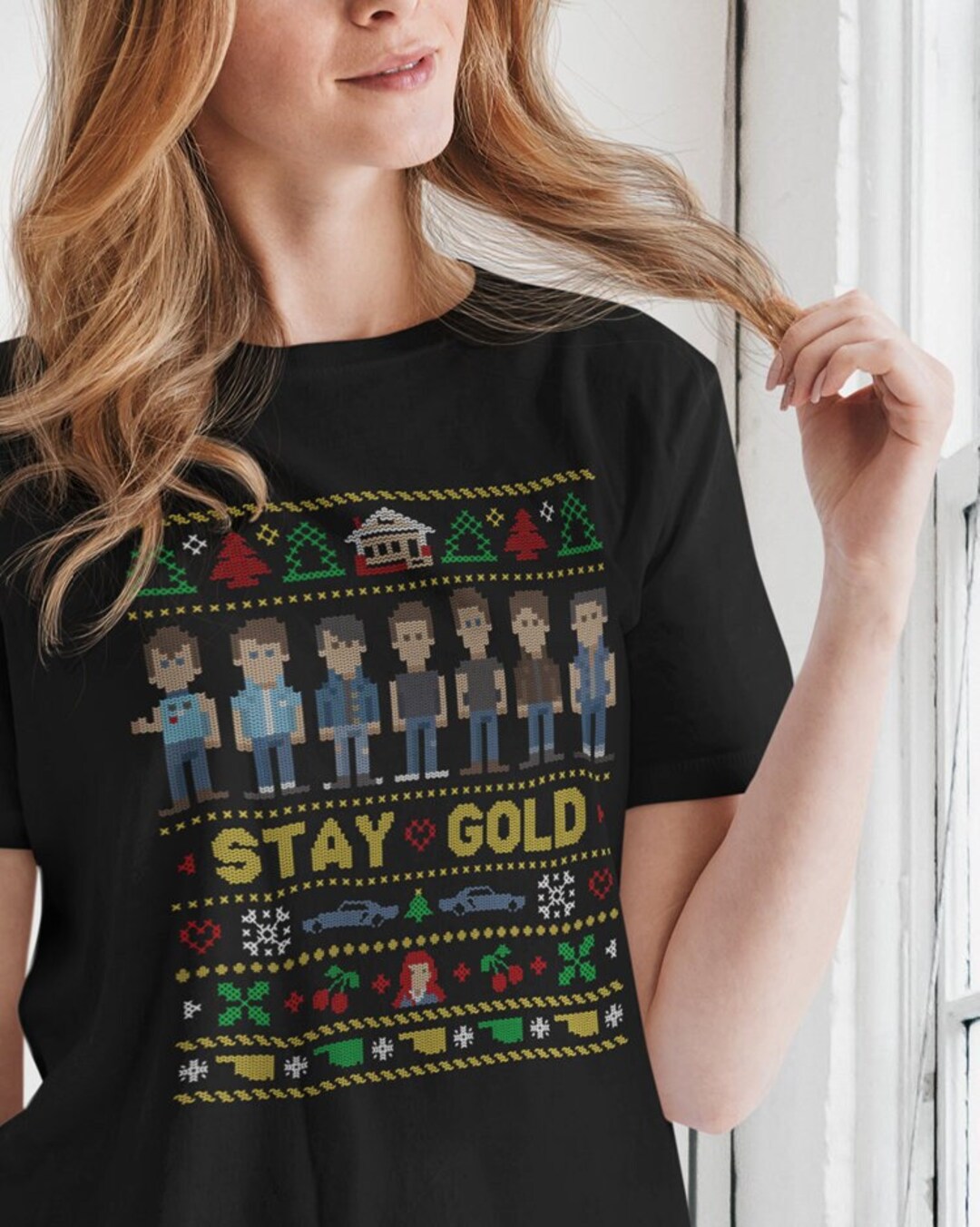The Outsiders T Shirt Christmas Ugly Sweater Tshirt Holiday Fashion ...