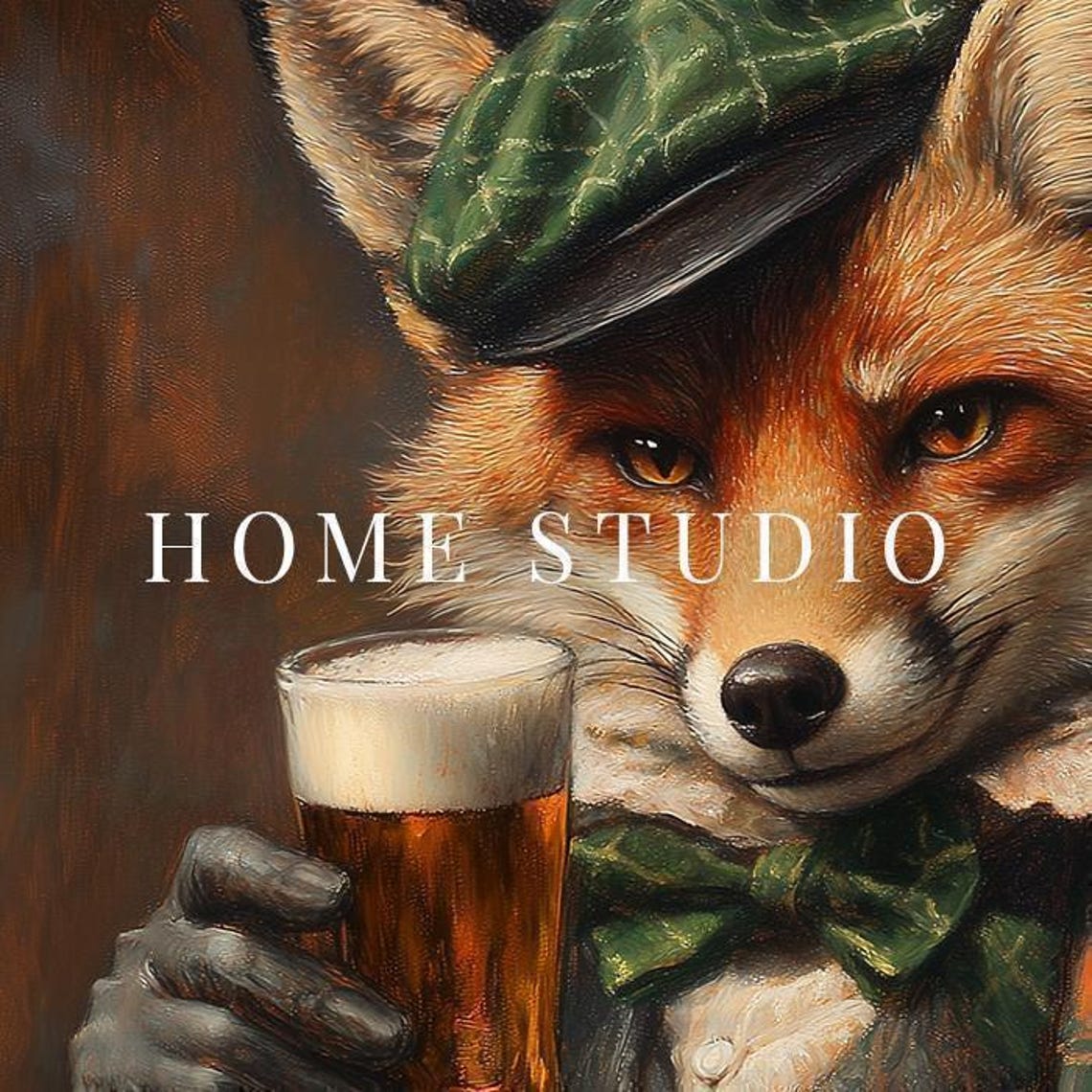 Dapper Fox Art Print Vintage Animal Portrait Wall Art Victorian Irish ...