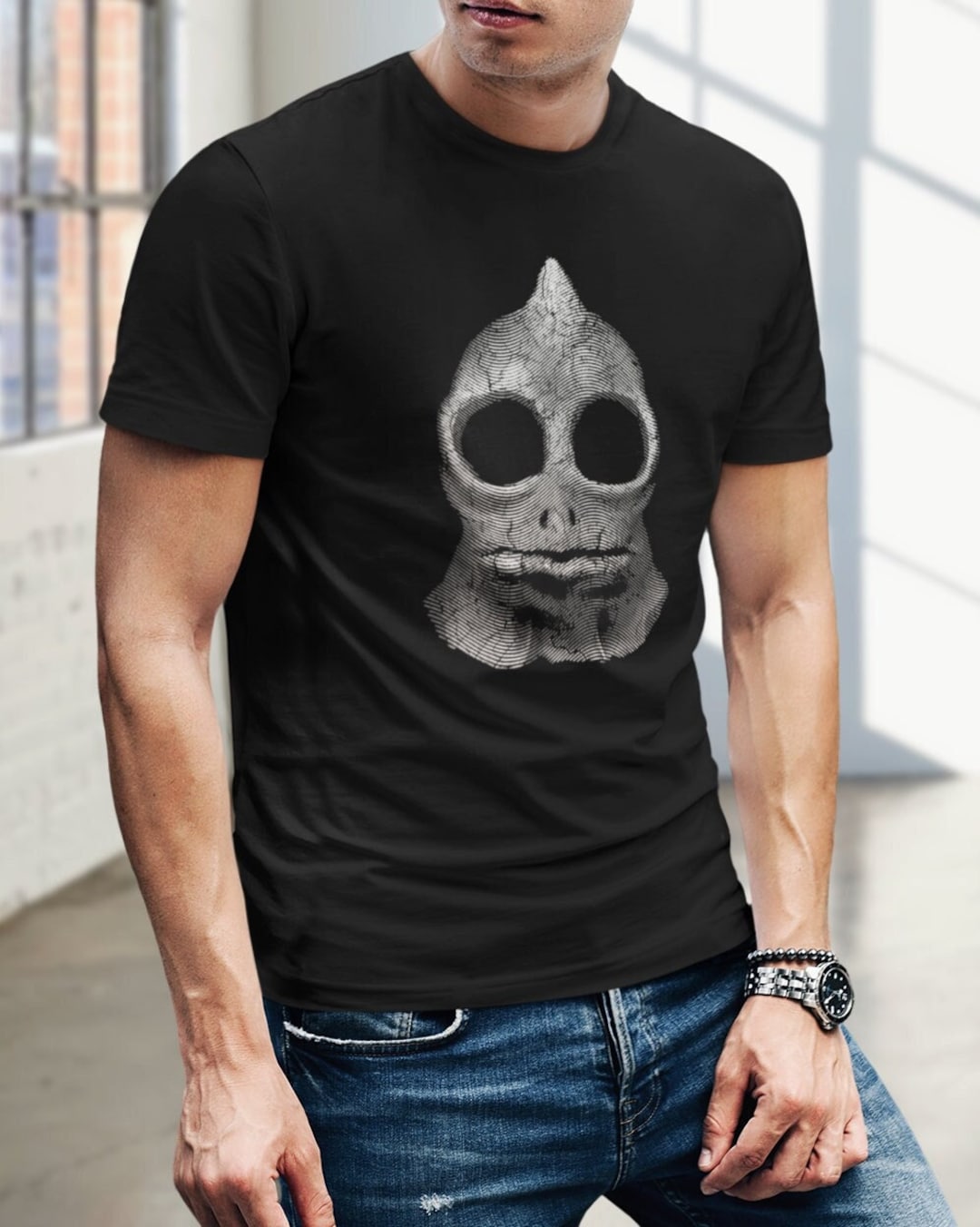 Sleestak Skull Tee Shirt Sleestaks Tshirt Retro Cool T-shirt - Etsy