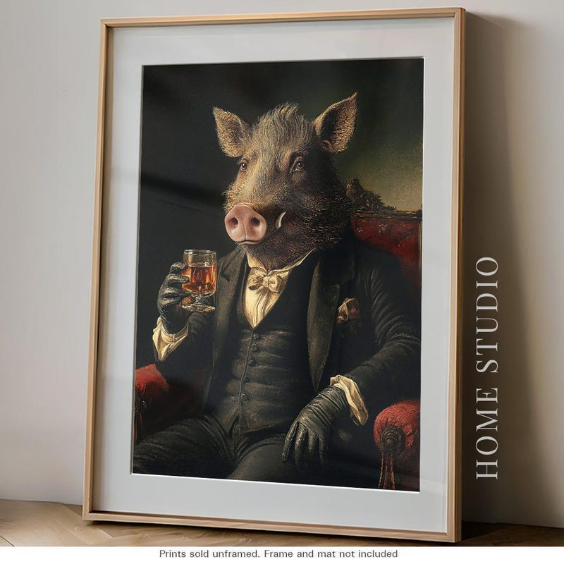 Wild Boar Picture Art - Etsy