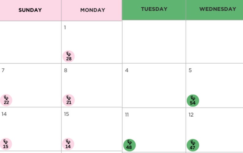 Baby Countdown Printable Calendar, Personalized Due Date Calendar, Baby ...