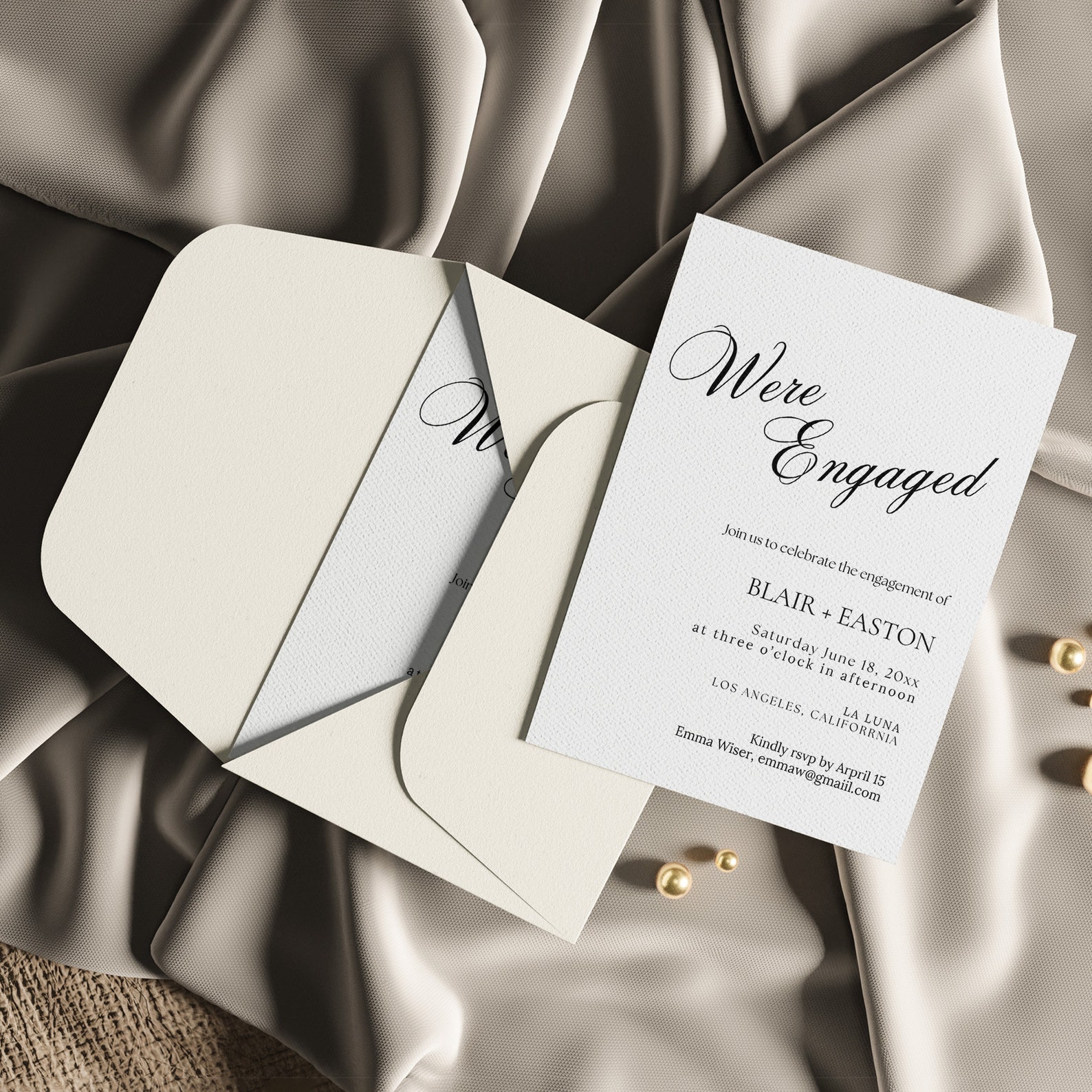 Surprise Engagement Proposal Invitation, Engagement Announcement ...