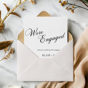 Surprise Engagement Proposal Invitation, Engagement Announcement ...