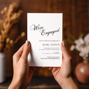 Surprise Engagement Proposal Invitation, Engagement Announcement ...
