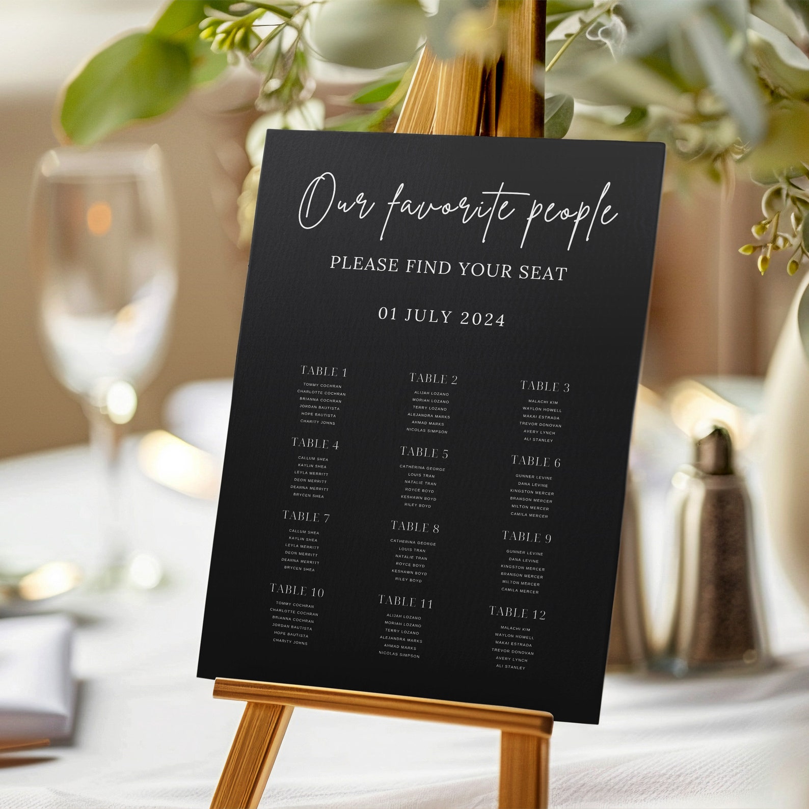 Pick A Seat Not A Side Wedding Sign Personalised, Welcome to Our ...