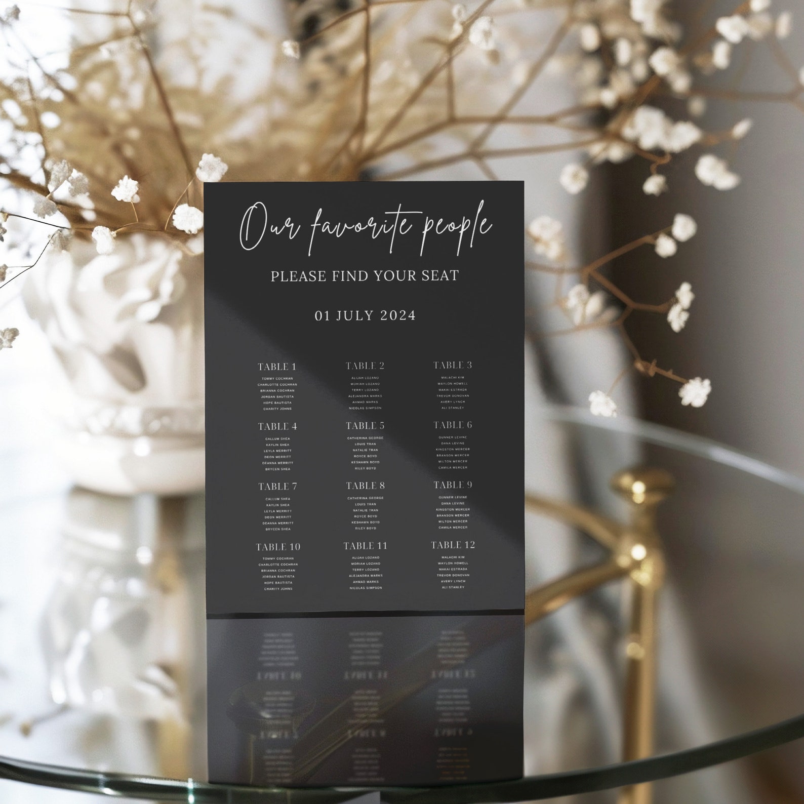 Pick A Seat Not A Side Wedding Sign Personalised, Welcome to Our ...
