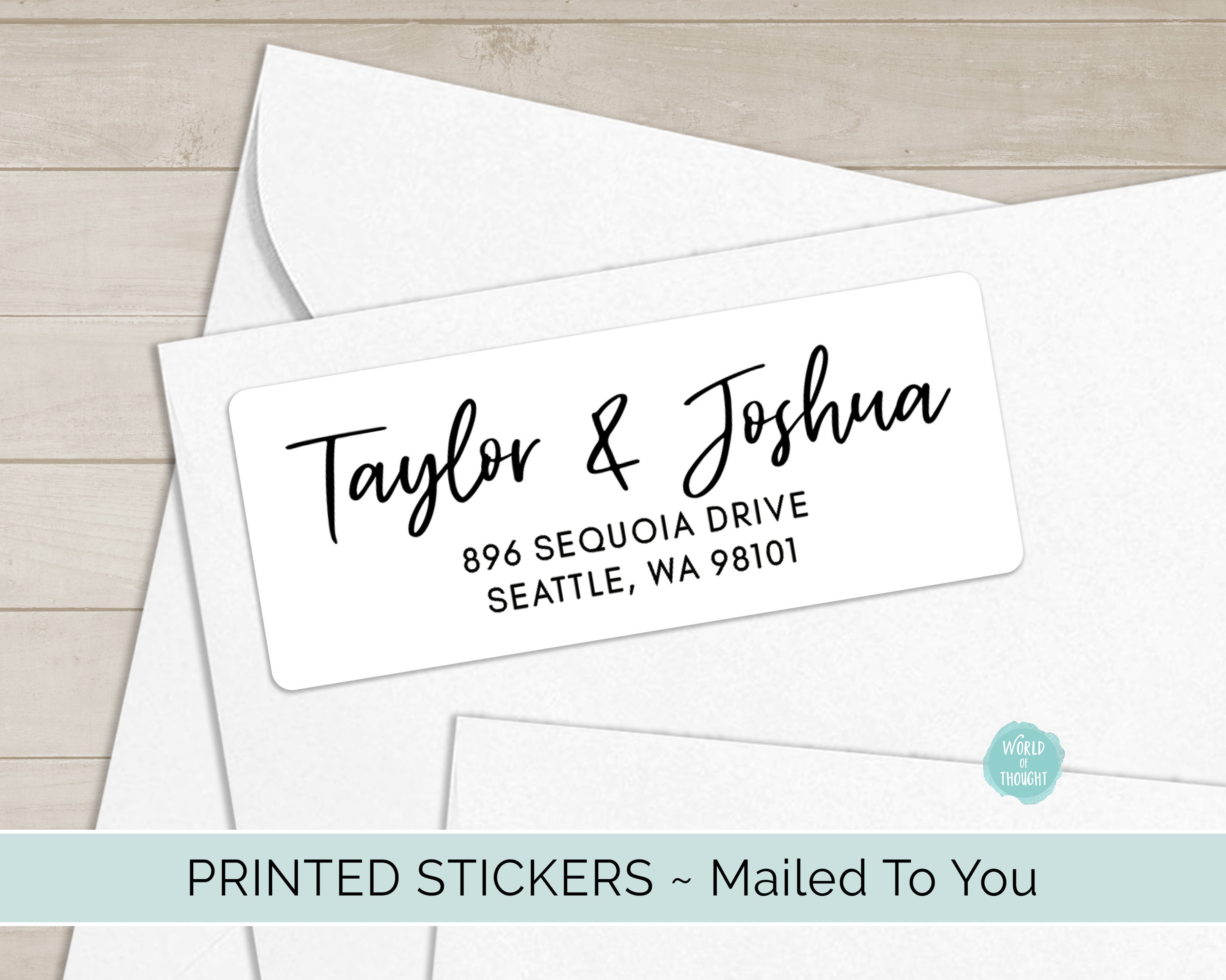 Return Address Labels | Custom Personalized Stickers Printed and ...