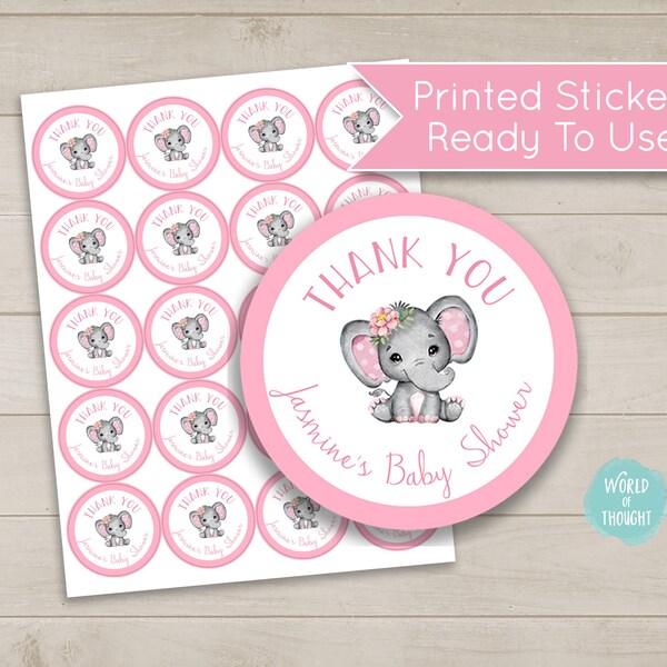 Elephant Labels - Etsy
