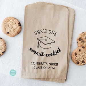 Graduation Favor Bag - Custom Personalized Cookie Bags -one Smart ...