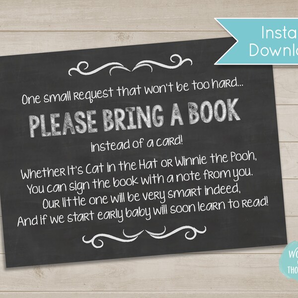 Please Bring a Book - Etsy