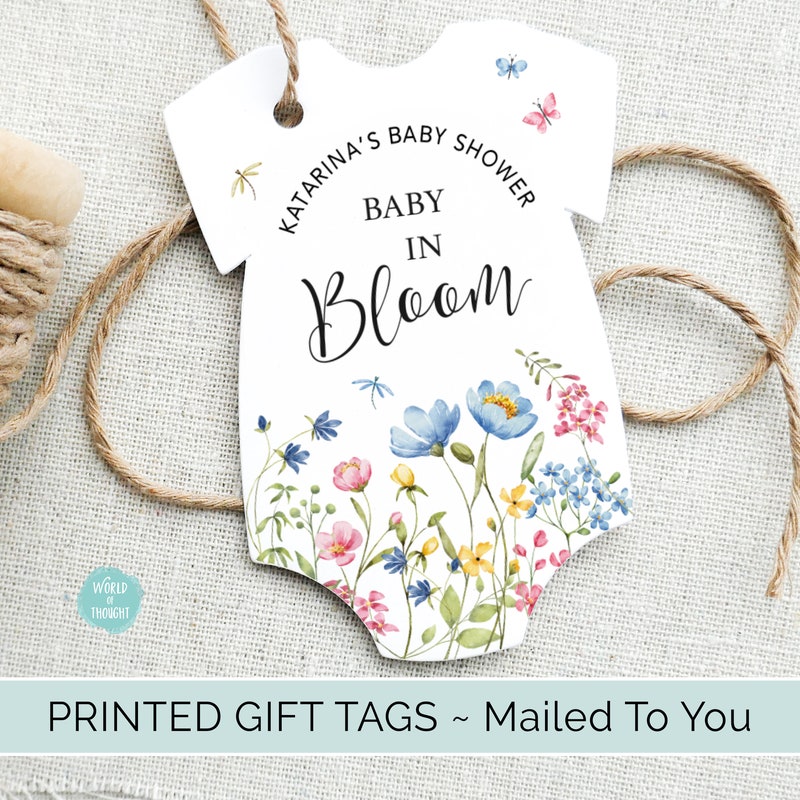 Baby in Bloom Tags - Etsy