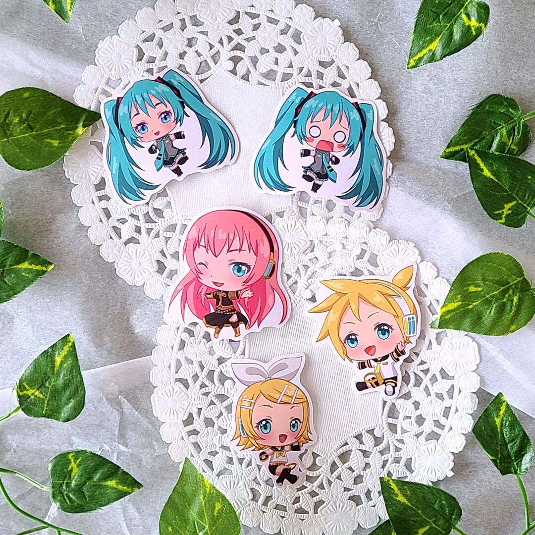 Vocaloid Hatsune Miku Rin Len Kagamine Luka Megurine Vinyl Sticker 2.5 ...