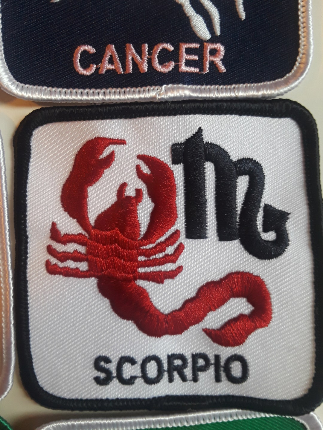 ZODIAC Embroidered Cloth Patch Scorpio Scorpion Horoscope Sign - Etsy