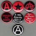 Anarchy 7 One Inch Pinback/badges/buttons Revolution in the Streets - Etsy