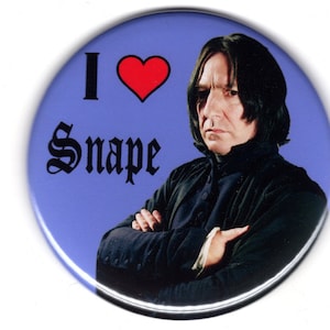 I Heart Snape 2.25 Big Pinback Button Professor Severus Snape - Etsy