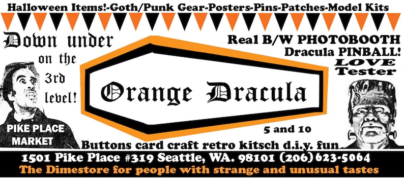 Orange Dracula Embroidered Patch Black Cat 3 Inch - Etsy