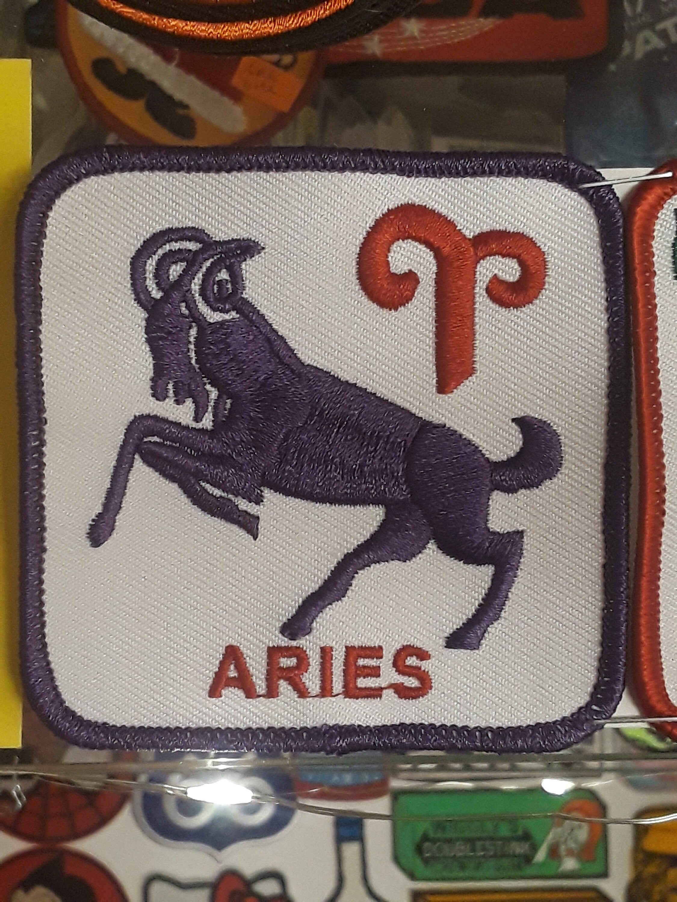 ZODIAC Embroidered Cloth Patch ARIES Ram Horoscope Sign - Etsy