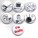Craft D.I.Y. Crafting 7 One Inch Pinback/badges/buttons Cute - Etsy