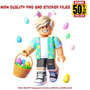 Roblox Easter Png, Easter PNG, Easter PNG Designs, Happy Easter Bunny ...