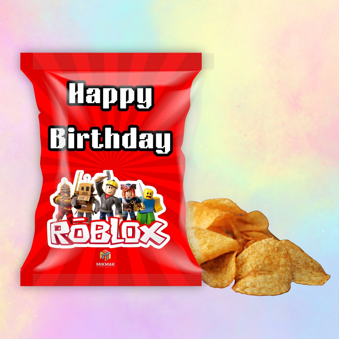 Roblox Chip Bag, Not Personalized, Instant Download, Roblox Party ...