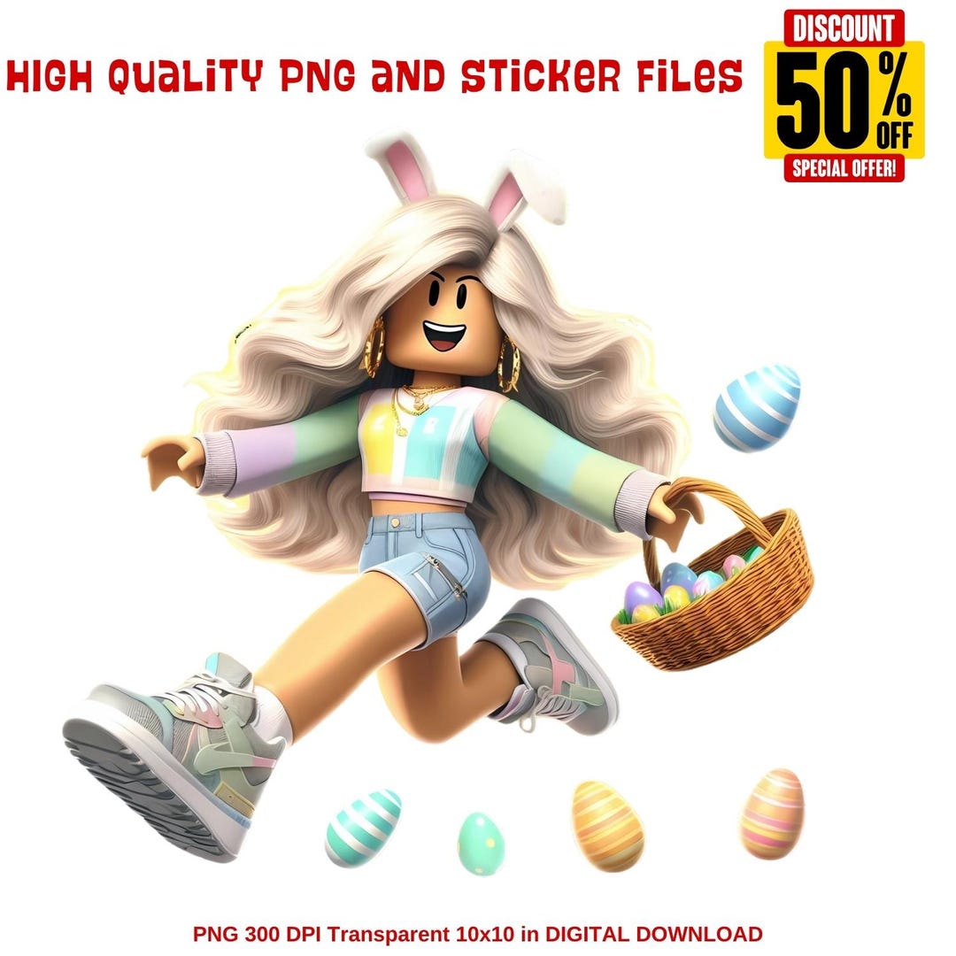 Roblox Easter Png, Easter PNG, Easter PNG Designs, Happy Easter Bunny ...