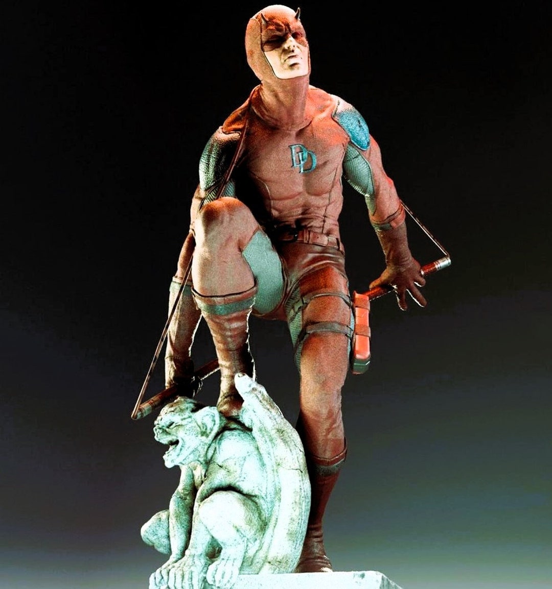 Daredevil 3D Model, Figure, STL File, Bust, 3D Printing, Print File, 3D ...