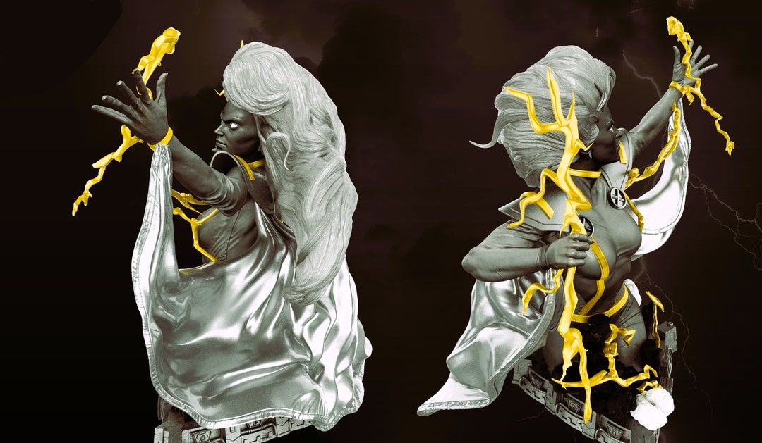 Storm Bust 3D Model, Figure, STL File, Bust, 3D Printing, Print File ...