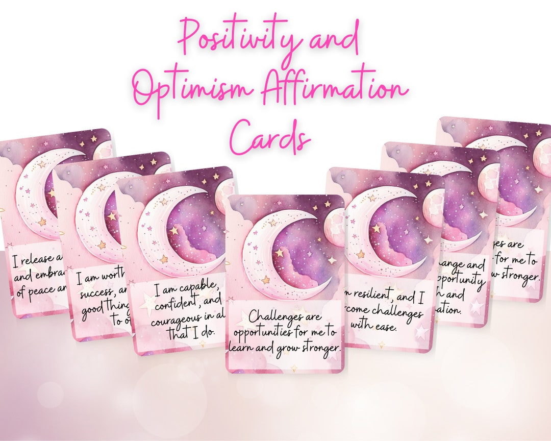 Set of 30 Printable Positive Affirmation Cards | Optimistic ...